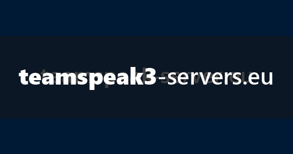 TeamSpeak3 veřejný server (cz/sk) — teamspeak-server.eu — teamspeak3 ...